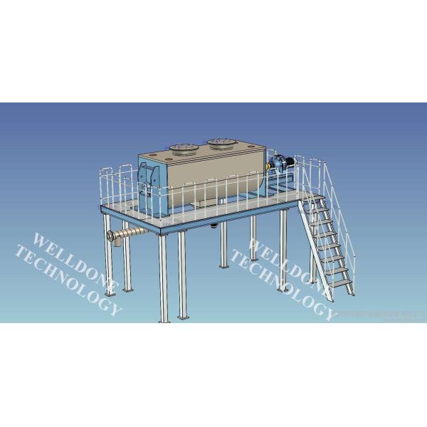 Quality Horizontal Powder Blending Machine Short Mixing Time Touch Screen Control for sale