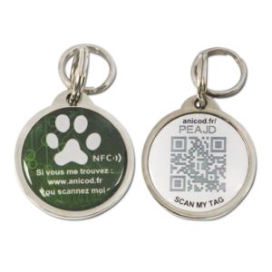 Quality Epoxy Pet RFID Hard Tag NFC Zinc Alloy With Access Control System for sale