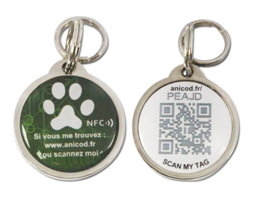 Quality Epoxy Pet RFID Hard Tag NFC Zinc Alloy With Access Control System for sale