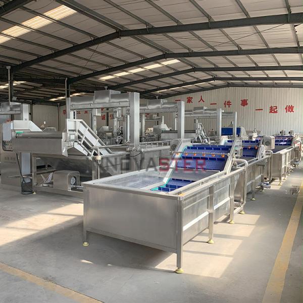 Quality Vegetable Processing Line for Salad Cutting Washing and Drying in Beverage Shops for sale