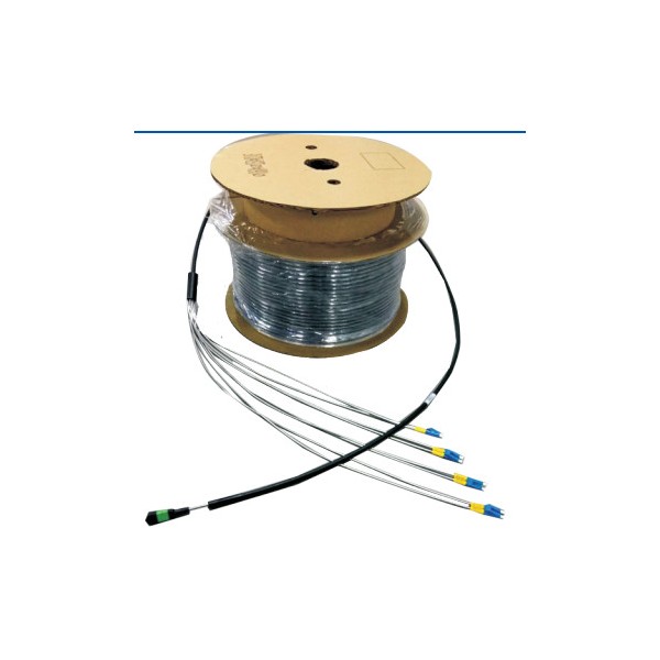 Quality Multimode MPO Trunk Cable Low Loss 100Gbps Protocols SM MM 144 Fiber Count for sale