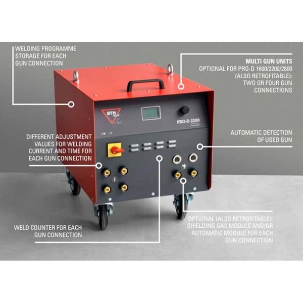 Quality BTH Stud Welding Machine PRO-D 1600 Microprocessor Controlled Stud Welding Unit for sale