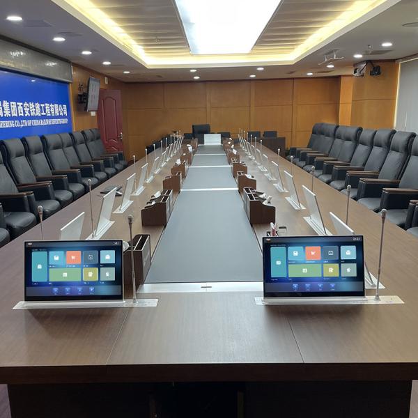 Quality Intelligent Paperless Conference System All In One Motorized Monitor Lift RS232 Control for sale