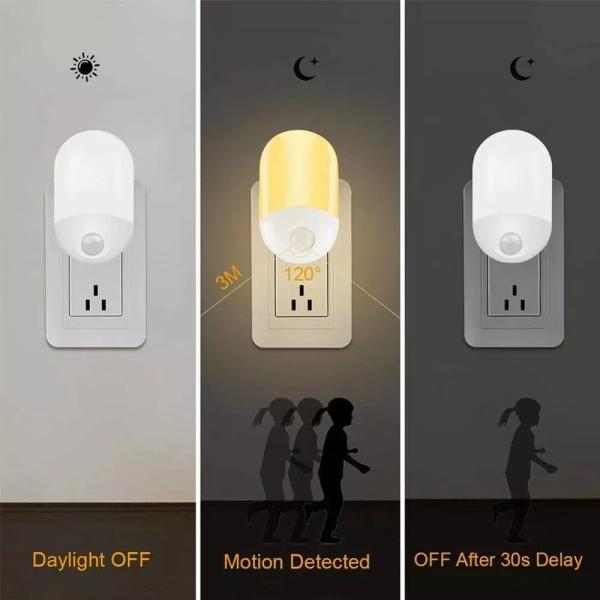 Quality Wireless PIR Automatic 30LM 2500-2700K Plug In Motion Sensor Light for sale