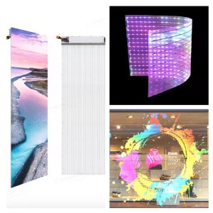 Quality High Brightness P4 - 8mm LED Mesh Screen Outdoor Film Type Self Adhesive for sale