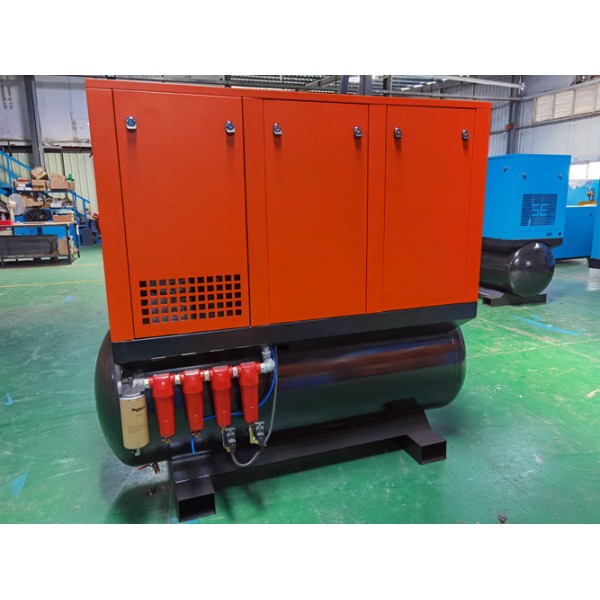 Quality 16bar Rotary Screw Air Compressor 4 In 1 Compact Variable Speed With Air Tank for sale