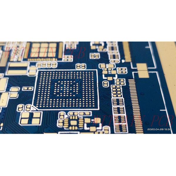 Quality Blue Four Layer Pcb Printed Circuit Board FR4 NY2150 Material Immersion Gold for sale