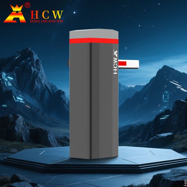 Quality HCW Parking Barrier Gate High Speed Brushless Motor 150W Automatic with Led for sale