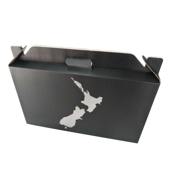 Quality Corrugated Board 6 Pack Bottle Beer Carrier Custom Size Wine Boxes for sale