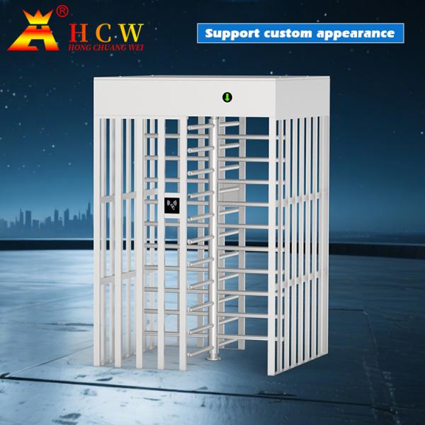 Quality Full Height Construction Site Turnstiles Bidirectional RFID Card Rotating for sale