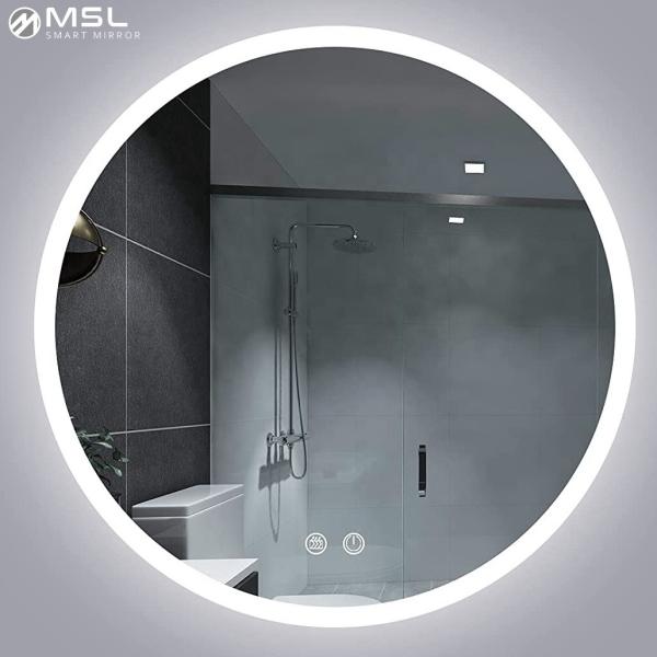 Quality 800*600mm LED Smart Bathroom Mirror 3000k LED Bathroom Mirror With Touch Button for sale