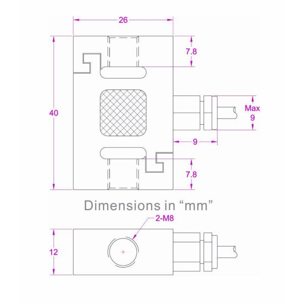 Quality Tension And Compression Load Cell 500N 1kN 2kN Miniature Force Transducer for sale