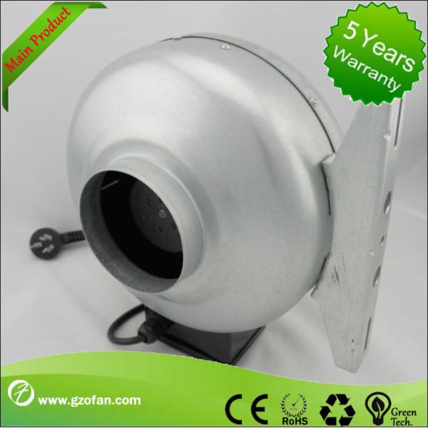 Quality Ducted Inline Fan, Powerful Centrifugal Metal Duct Fan With Built-In Motor Speed Controller for sale