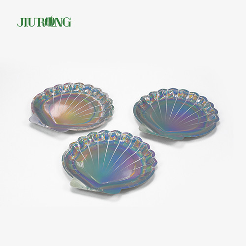 Quality Disposable Bamboo Biodegradable Paper Plates Recyclable round dia 23cm for sale