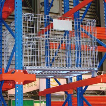 Quality B05: Galvanized Wire Mesh Container Foldable Storage Cage Wire Container for sale