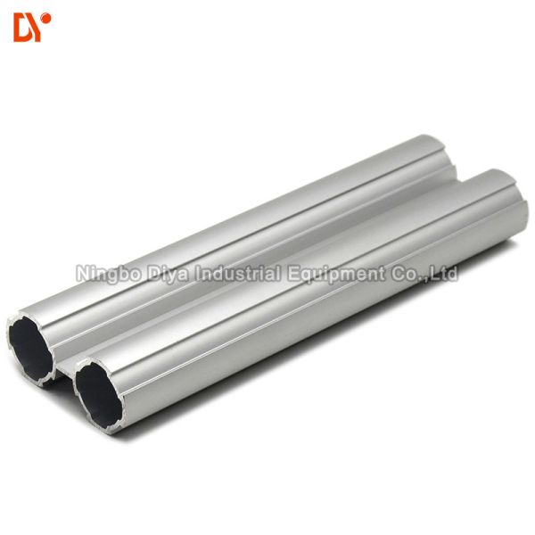 Quality SUS Aluminium Lean Tube DY28-05A Industrial Round Profile OD 28mm Grit Blast Surface for sale