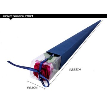 Quality Nice Design Single Rose Flower Box With Different Color And Ribbon For for sale