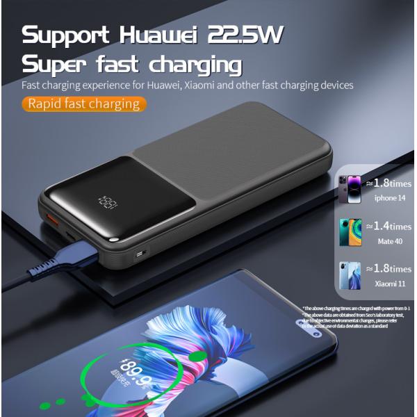 Quality CE Approved 20000mAh Portable Power Bank With Built In Lightning Cable for sale