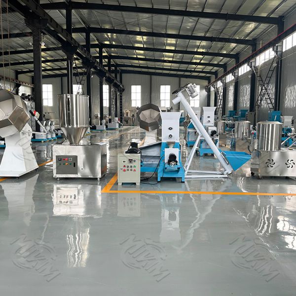 Quality 500-2000kg/h Cat Dog Rabbit Feed Pellet Making Extrusion Processing Line for sale