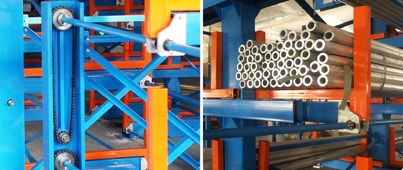 Manual Telescopic Cantilever Rack