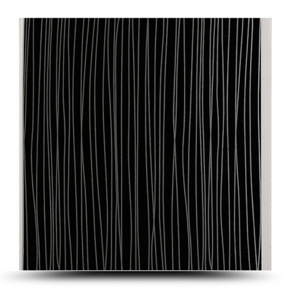Quality OEM / ODM Design Decorative Pvc Wall Panels Black Rectangle Hollow Structure for sale