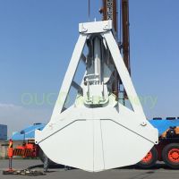 Quality 14cbm White Radio Remote Control Crane Grab Bucket for sale