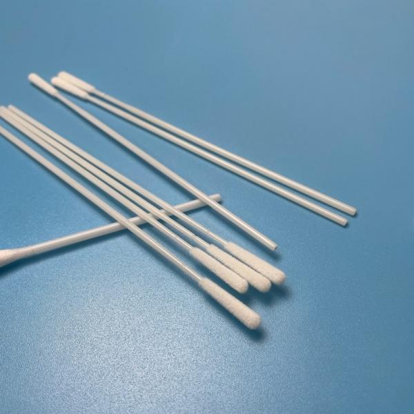 Quality 15cm Flocked Nylon Specimen Collection Swab with 30mm Breakpoint for sale