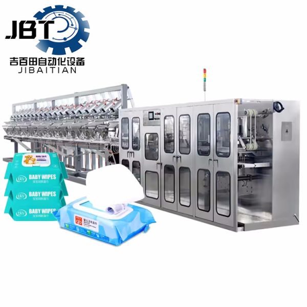 Quality Industial Wet Wipe Production Line With Advanced Technology Customizable Folding for sale