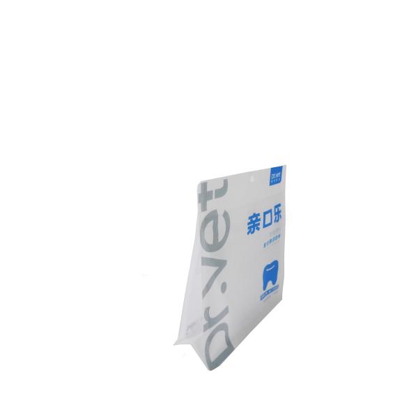 Quality Side Flat Bottom Moisture Proof Square Transparent Holder Up Packaging Pouches for sale