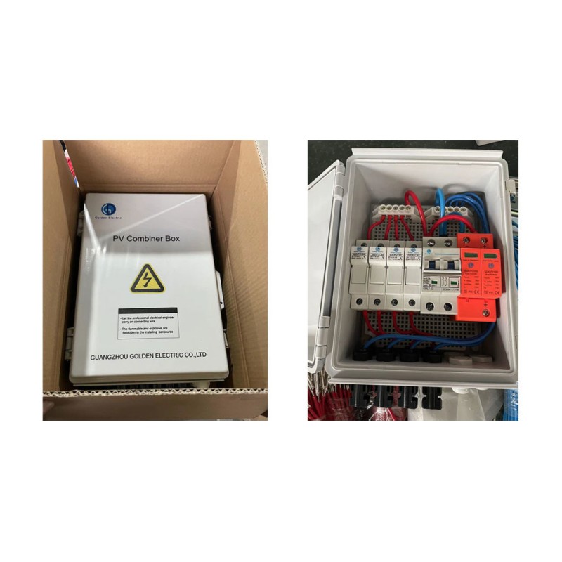 IP65 Waterproof Solar Energy PV Combiner Box 1-6 Strings Plastic Distribution Enclosure Solar DC Switching Box