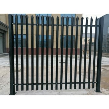 Quality Customized heavy duty palisade fence panels W type head top palisade fencing for sale