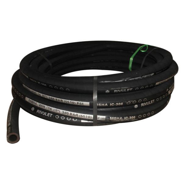 Quality EN856 4SP Spiral Hydraulic Hose , 4 Wire Rubber Hydraulic Hoses for sale