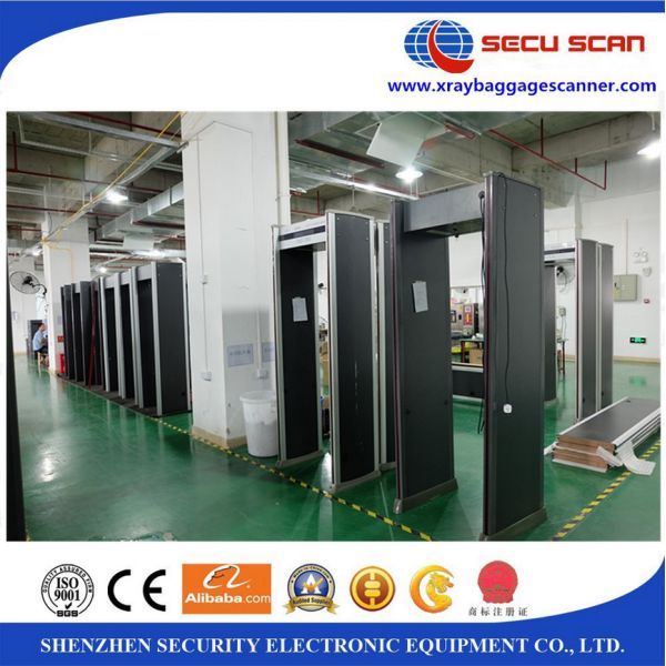 Quality IP55 Security Walk Through Metal Detector Weatherproof LCD Display for sale