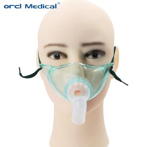 Quality Plastic PVC Disposable Tracheostomy Oxygen Mask 3 years Warranty for sale