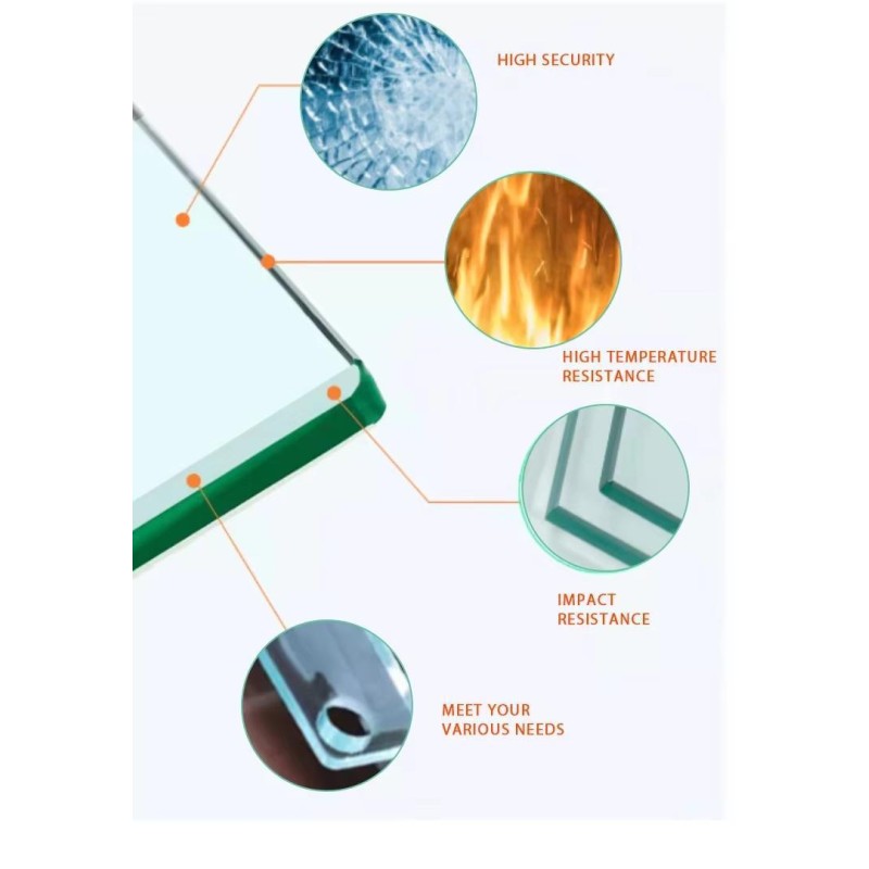 6.3mm 8.3mm 10.3mm Clear Laminated Glass