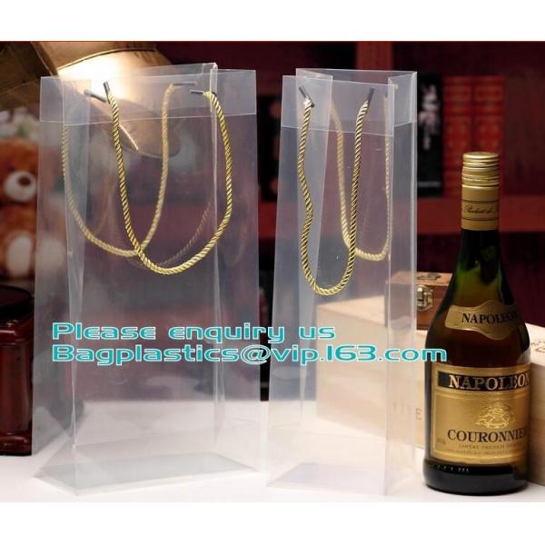 Quality Transparent Plastic PP Shopping Handle Bag with Handle,clear white nylon handle PP/ PVC plastic bag for food packaging for sale