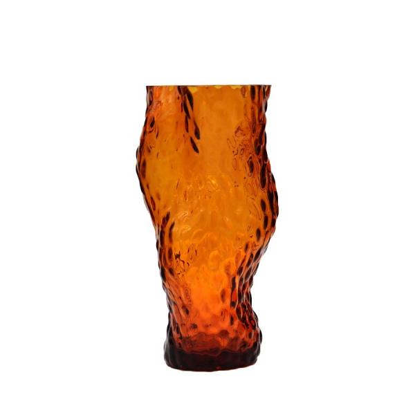 Quality Tree Stump Shaped Customize Color Decorative Glass Vase for sale