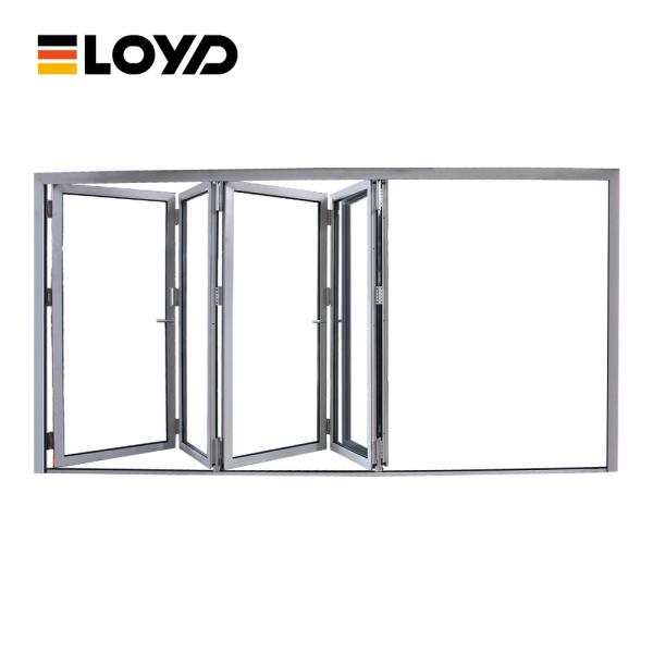 Quality 3 Paneled Aluminum Collapsible Folding Patio Doors Thermal Break Custom for sale