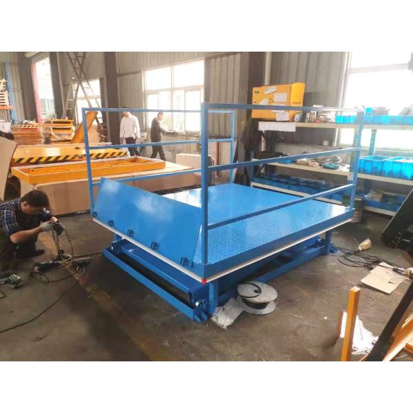 Quality Durable Stationary Hydraulic Lift Table For Warehouse Yellow for sale