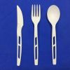 china Fast Food and Takeaway Services Cpla Cutlery Set with Customized Logo 100%