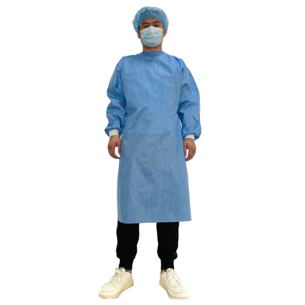 Quality XL XXL XXXL Medical Isolation Gowns Non Woven SMS Patient Operation Gown For Doctors for sale