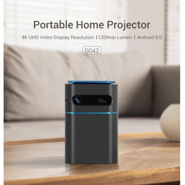 Quality Wireless Smart Mini Portable Projector 4K LED Mirroring OS For Laptop Small Conference for sale