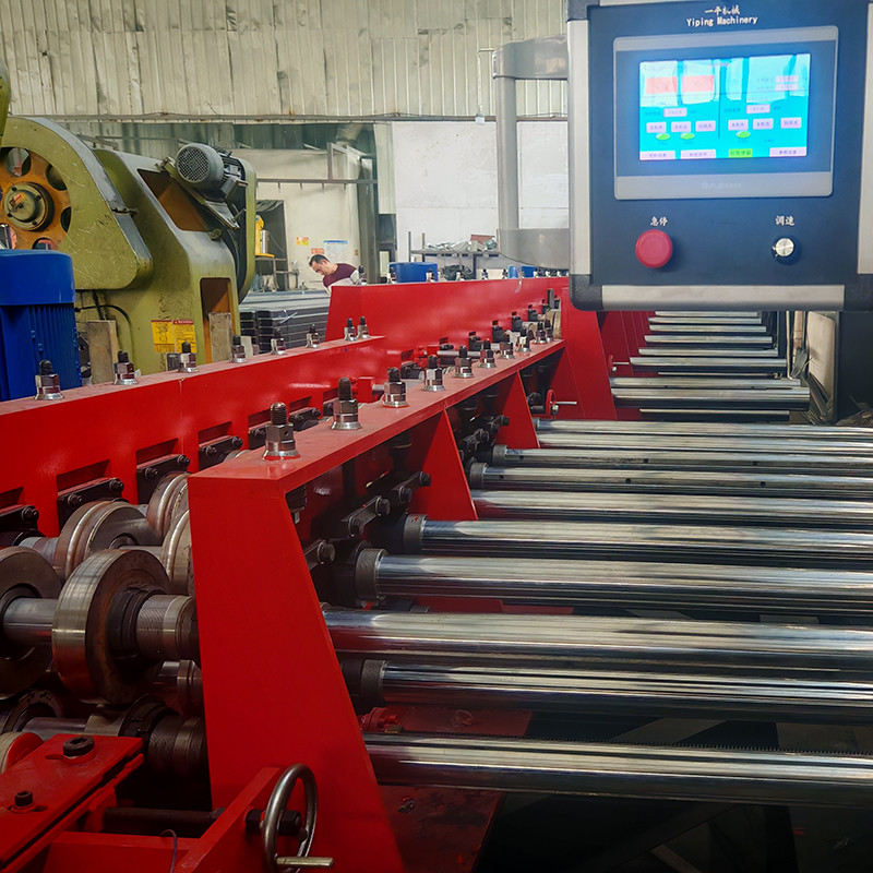 Integrated Cable Tray Roll Forming Machine in operation
