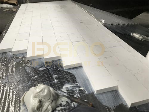 Quality 50mm Rubber Ceramic Wear Liners White In Convenient Construction for sale