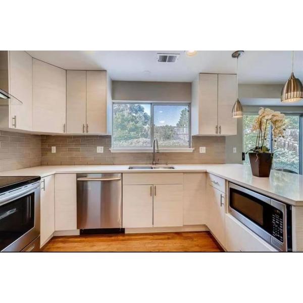 Quality Integral Modern Solid Wood Cabinet Hotel Kitchen Cabinet for sale