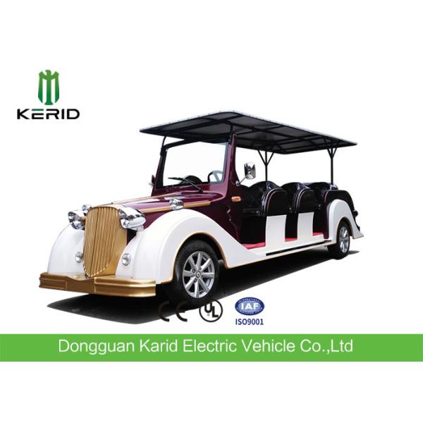 Quality Retro Electric Sightseeing Bus With 11 Sofa Seats For Hotels / Resorts / Party for sale