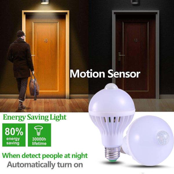 Quality White LED Bulb with Motion Sensor and High Lumen Induction Bulb 3000k 4000k 6000 for sale