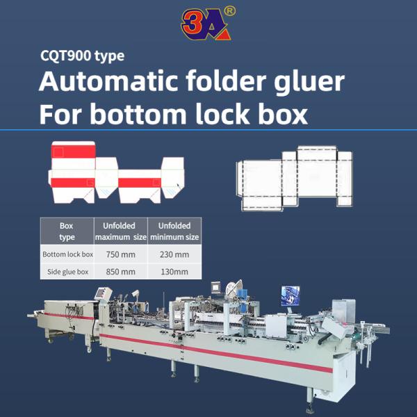 Quality Feeding Paper Automatic Folder Gluing Machine for Corrugated Carton Cardboard for sale