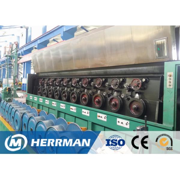 Quality Al Alloy Wire / Copper Rod Drawing Machine With Dual Bobbin Take Up High Potency for sale