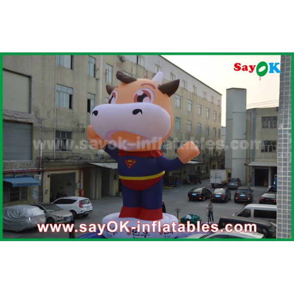 Quality Blow Up Cartoon Characters 210 D Oxford Cloth Big Inflatable Costume For Advertising 2 - 8m Height for sale